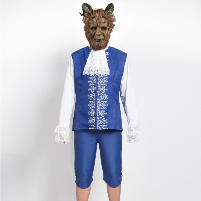 New Beauty And The Beast Prince Cosplay Costume For Men Halloween ...