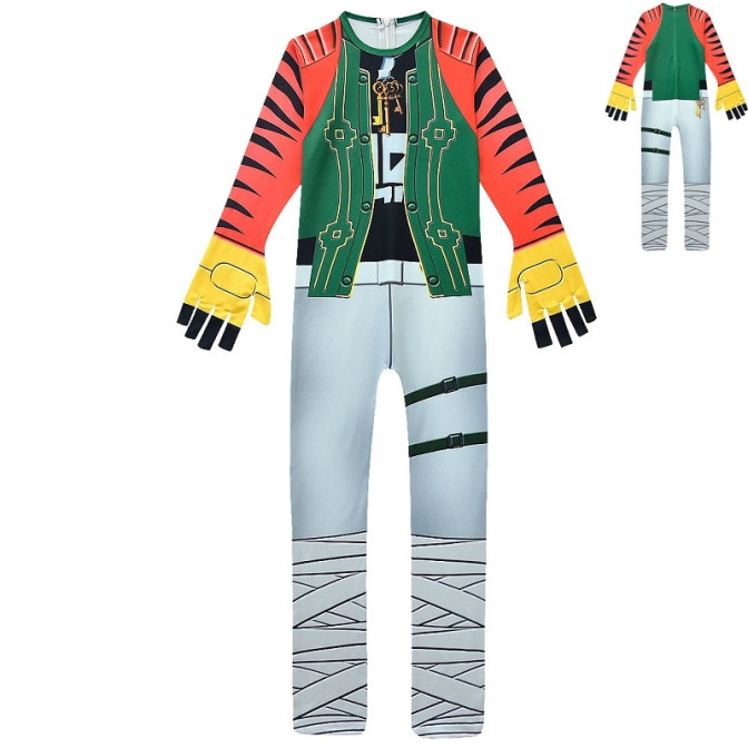 Fortnite Master Key Tiger Cosplay Costume with Masks | Costume Mascot ...